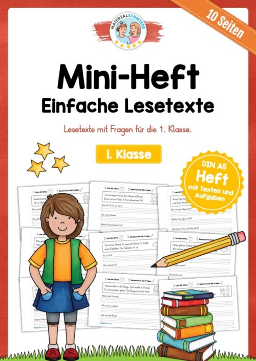 Mini-Heft: Lesetexte Ostern (1. & 2. Klasse)