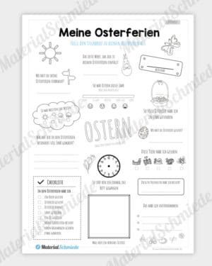Unterrichtsmaterial Osterferien