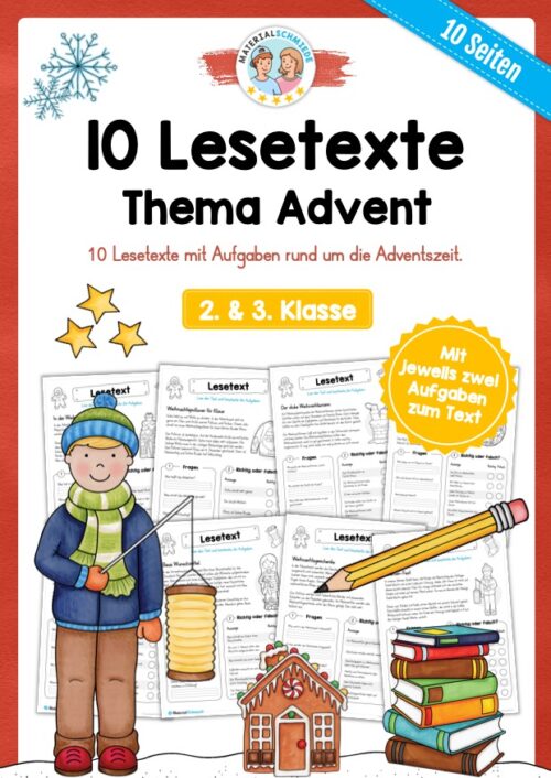Mini-Heft: Lesetexte Ostern (1. & 2. Klasse)