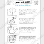 15 Arbeitsblätter zum Lesen & Malen im Frühling
