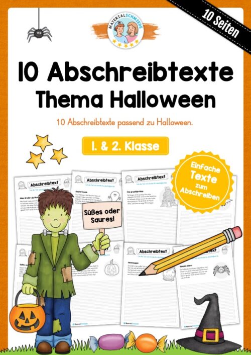 Materialpaket Halloween: 2. Klasse (25 Arbeitsblätter)