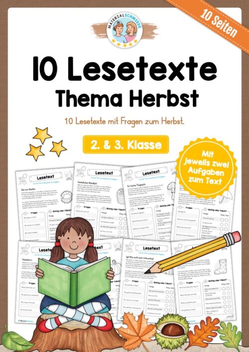 Mini-Heft: Herbst - 3. Klasse (25 Arbeitsblätter)