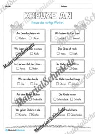 Ostern: Lese- & Rätselheft (1. & 2. Klasse)