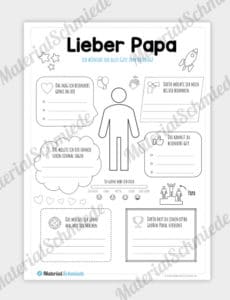 Mini-Heftchen zum Vatertag (11 Seiten)