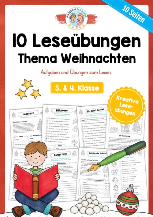Materialpaket Weihnachten: 4. Klasse (24 Arbeitsblätter)