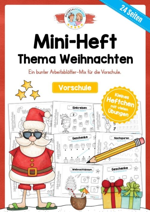 Materialpaket Winter: Vorschule (20 Arbeitsblätter)