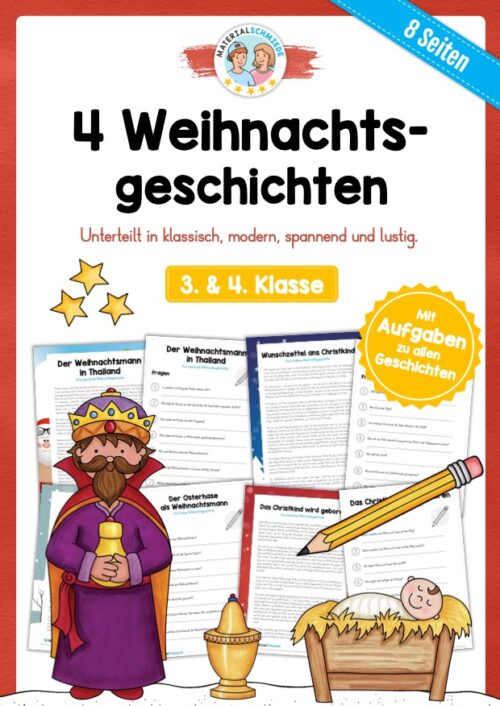 Materialpaket Weihnachten: 3. Klasse (24 Arbeitsblätter)