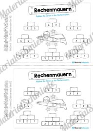 Mini-Heft: Mathe - 1. Klasse - Zahlenraum bis 10 (20 Arbeitsblätter)