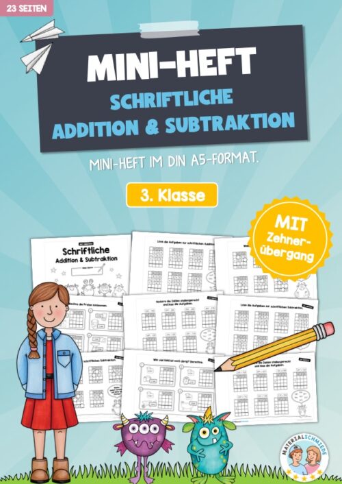 Schriftliche Addition (Arbeitsblätter und Übungen)