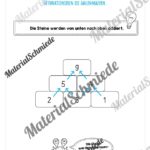 Zahlenmauern im Zahlenraum 10 (12 Arbeitsblätter)