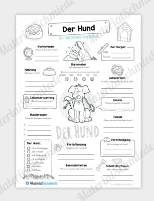 Unterrichtsmaterial Tiere