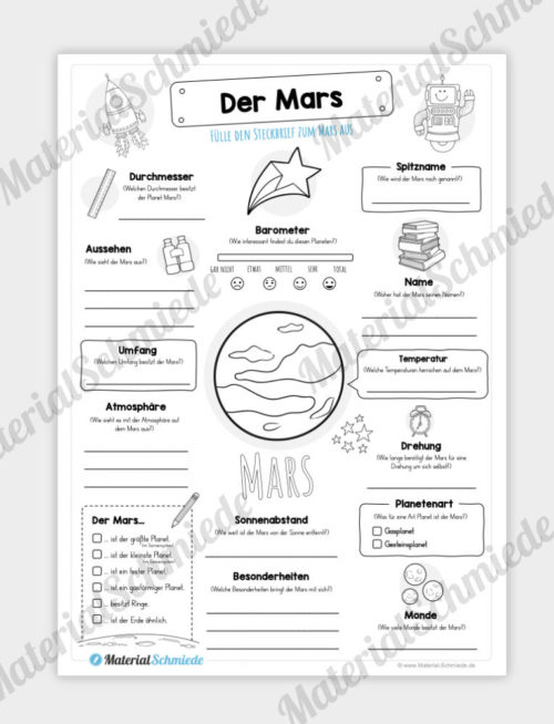 Steckbrief: Planet Mars