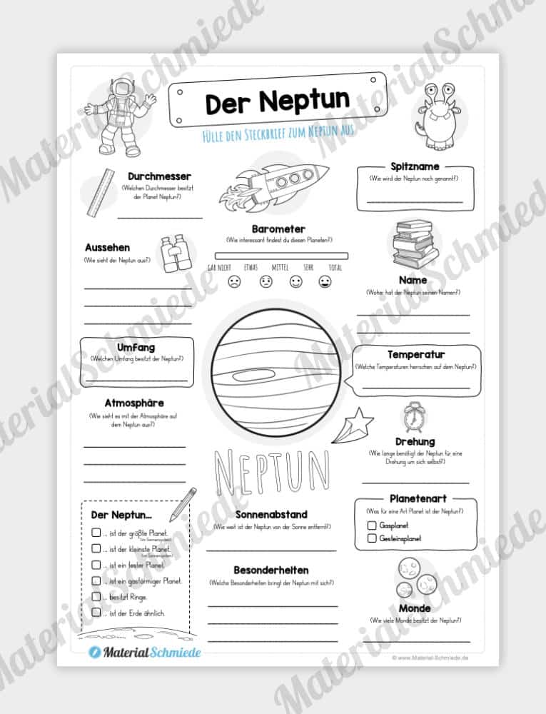 Steckbrief: Planet Neptun